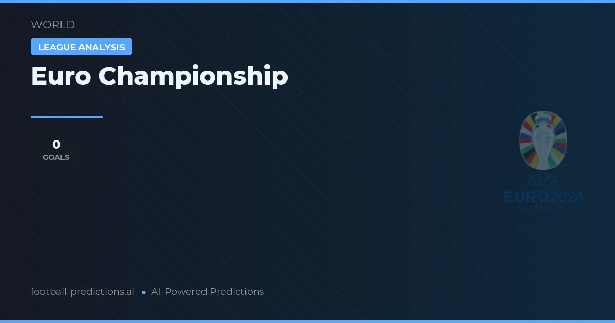 Euro Championship 1x2 Predictions & Tips 2025/26
